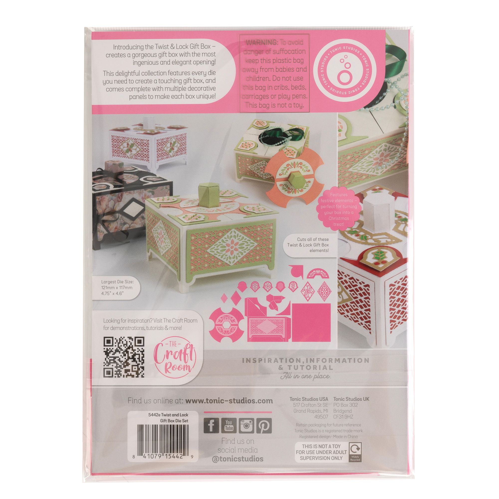 TONIC STUDIOS Kreativ-Set Stanzschablonen Geschenkboxen 23tlg. - QVC.de