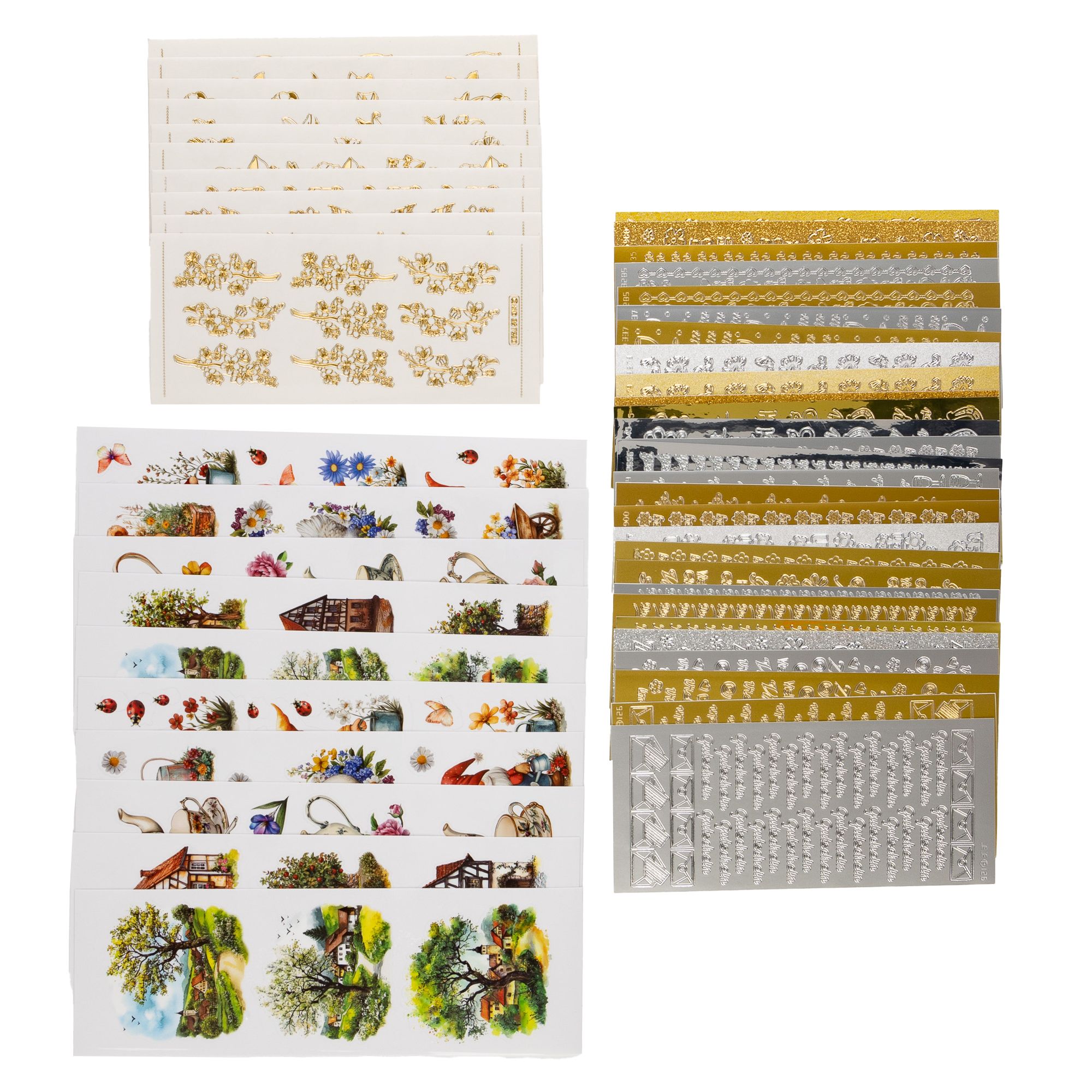 KARIN JITTENMEIER Sticker-Set Transparent- & Gravursticker 50tlg. - QVC.de