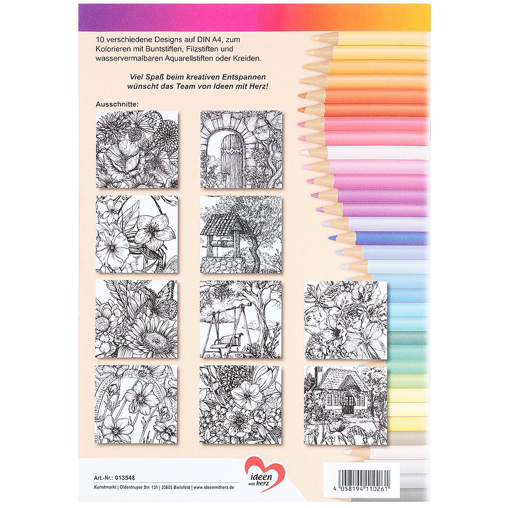 KARIN JITTENMEIER Kreativfarben-Set Aquarellfarben & Malbücher 32tlg ...