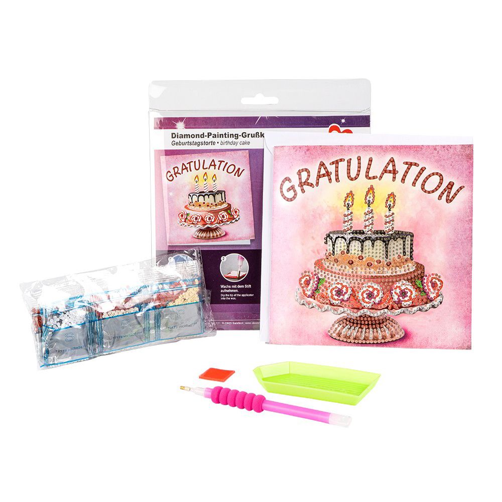 KARIN JITTENMEIER Kreativ-Set Glückwünsche inkl. Stickerbogen & 3D ...