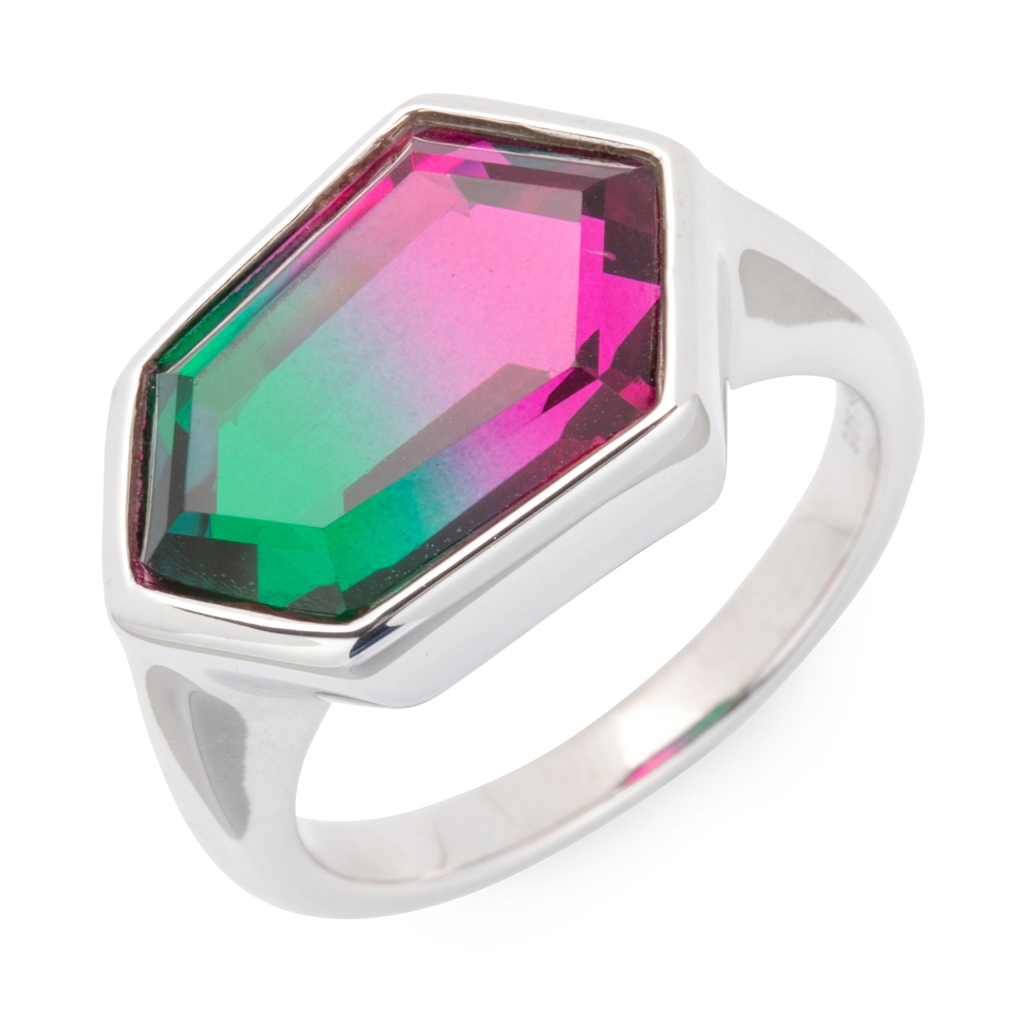 THOMAS & SOHN beh. Bergkristall Ring Juno Cut ca. 6,50ct Silber ...