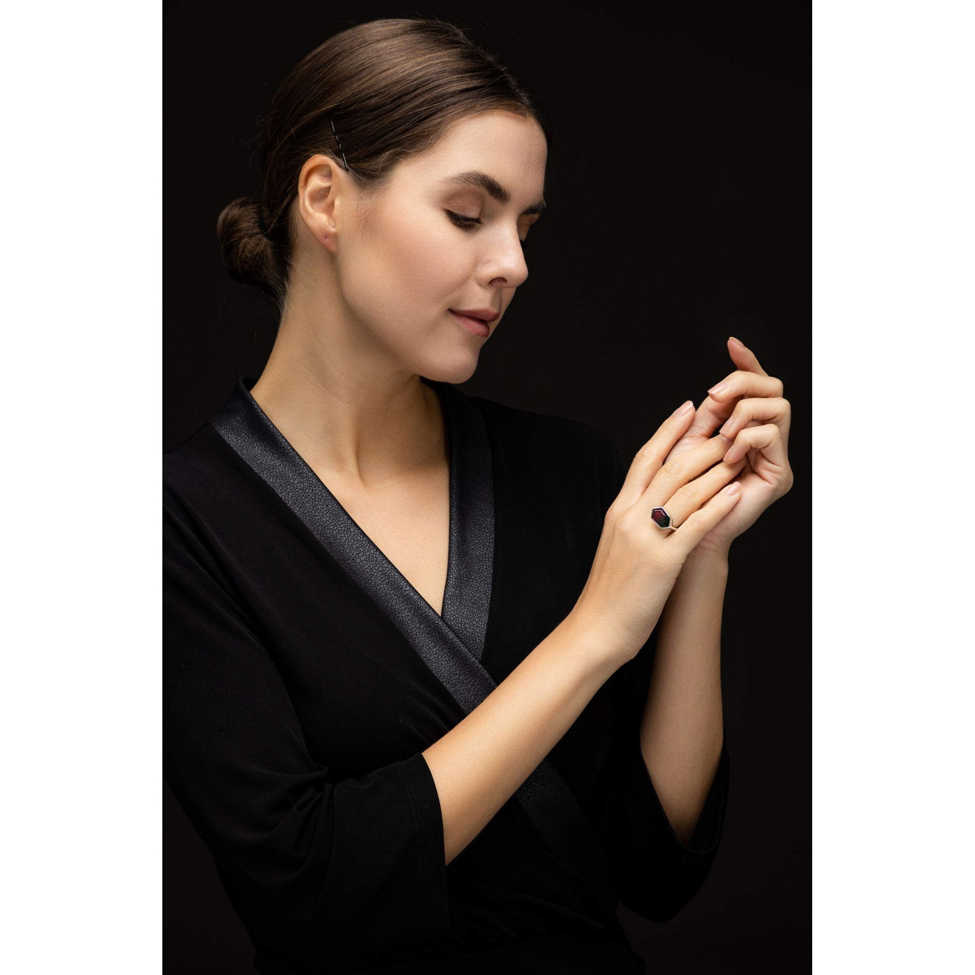 THOMAS & SOHN beh. Bergkristall Ring Juno Cut ca. 6,50ct Silber ...