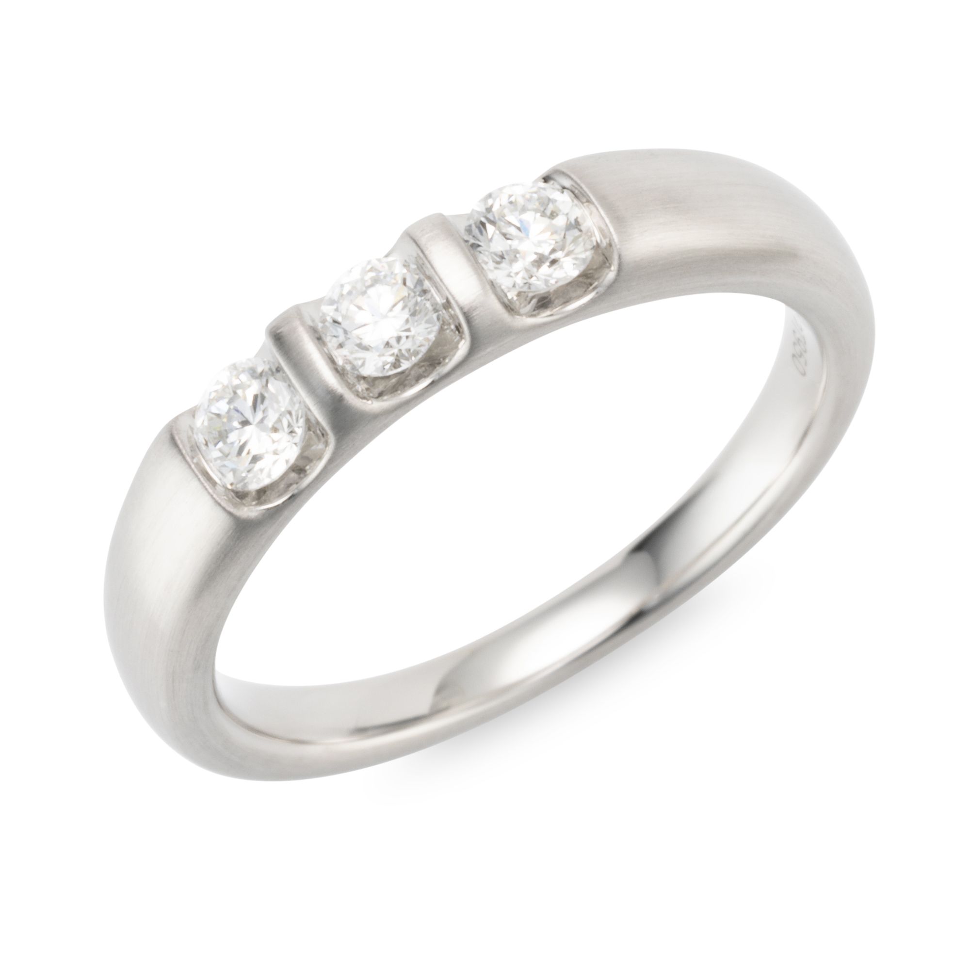 PLATINITY Ring 3 Brillanten zus. ca. 0 35ct Platin 950 QVC