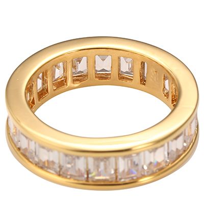 Elizabeth Taylor Eternity Ring Zirkonia 4 20ct Baguette Schliff Designschmuck