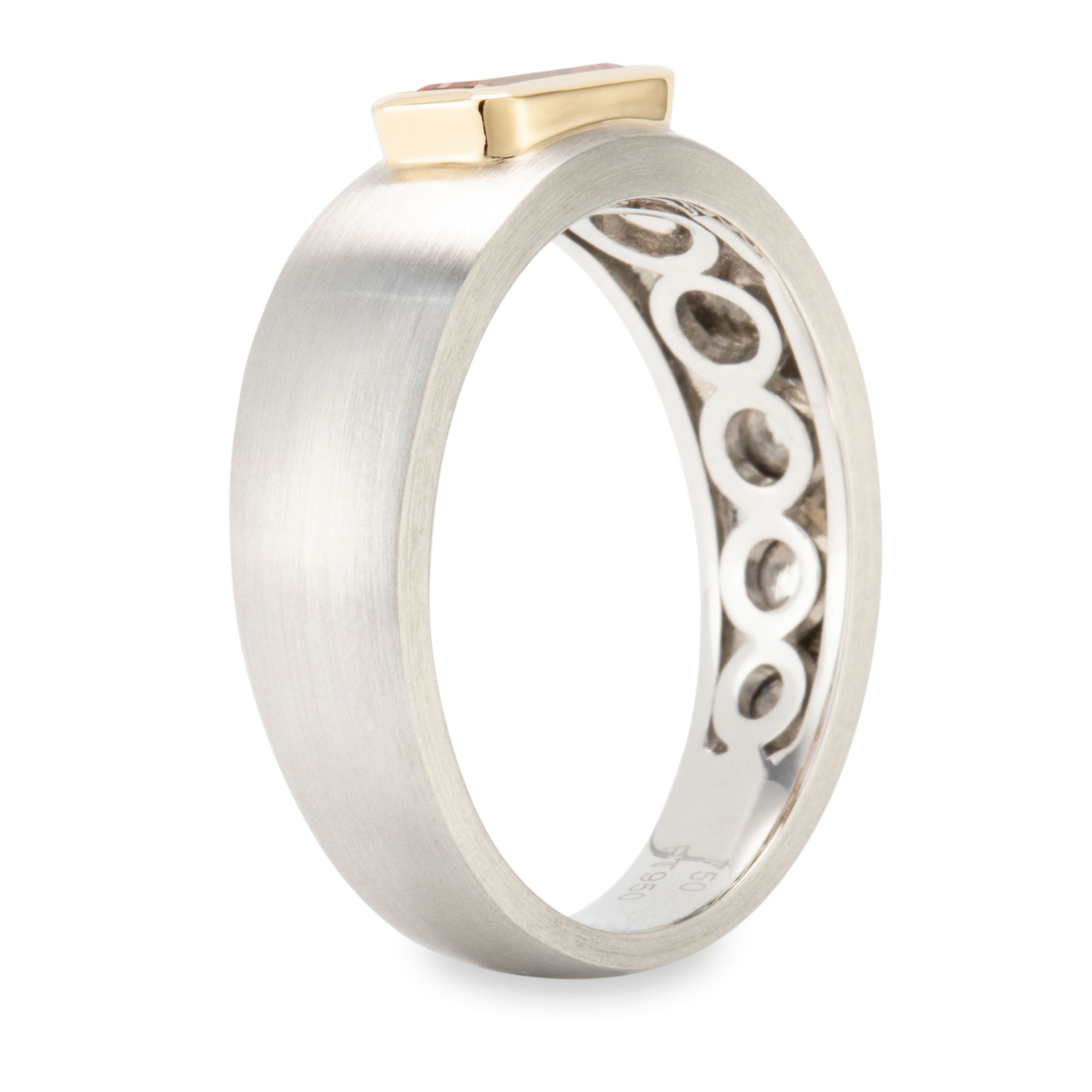 PLATINITY Ring 1 pinker Turmalin ca. 0,40ct Platin 950/Gold 750 - QVC.de