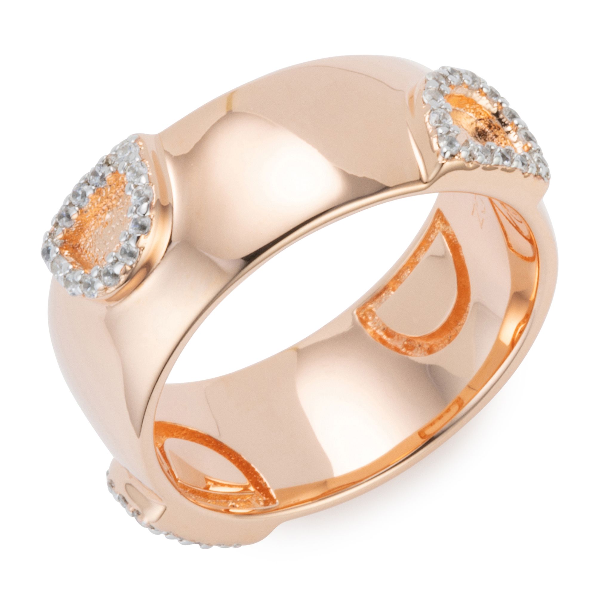 DIAMONIQUE Ring 0 52ct Brillantschliff Silber rosevergoldet QVC