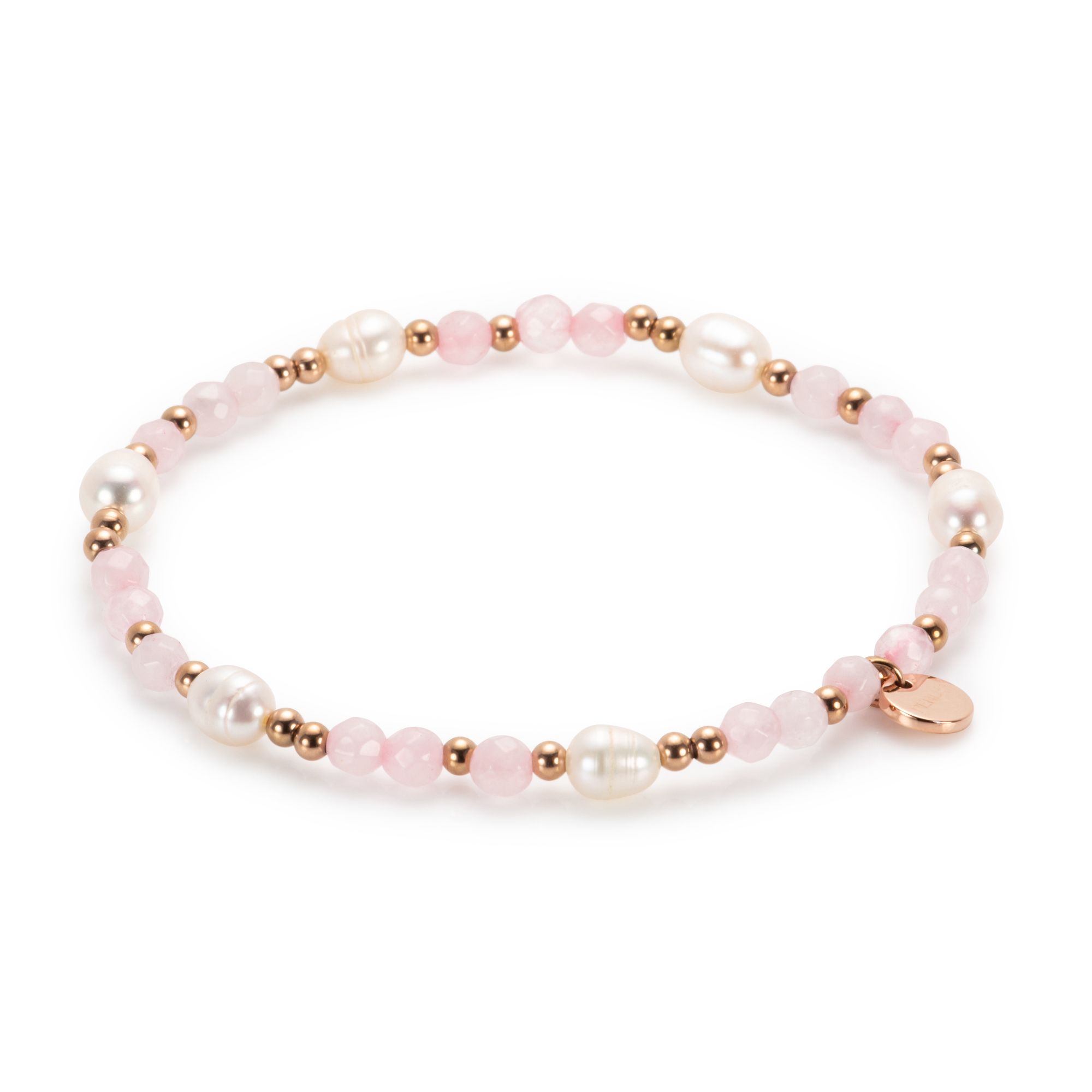 PERLEA Armband, flexibel Süßwasserzucht- perlen 5-7mm Edelstahl - QVC.de