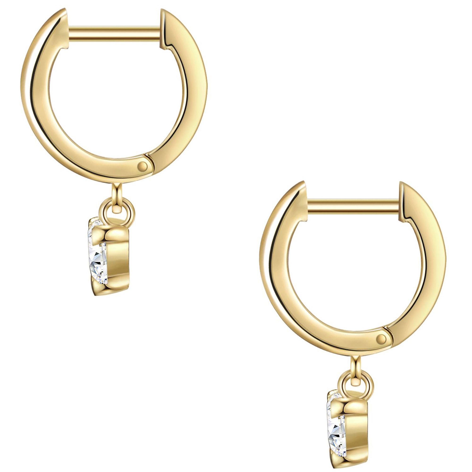 GLANZSTÜCKE MÜNCHEN Creolen gelbvergoldet poliert Silber 925 - QVC.de