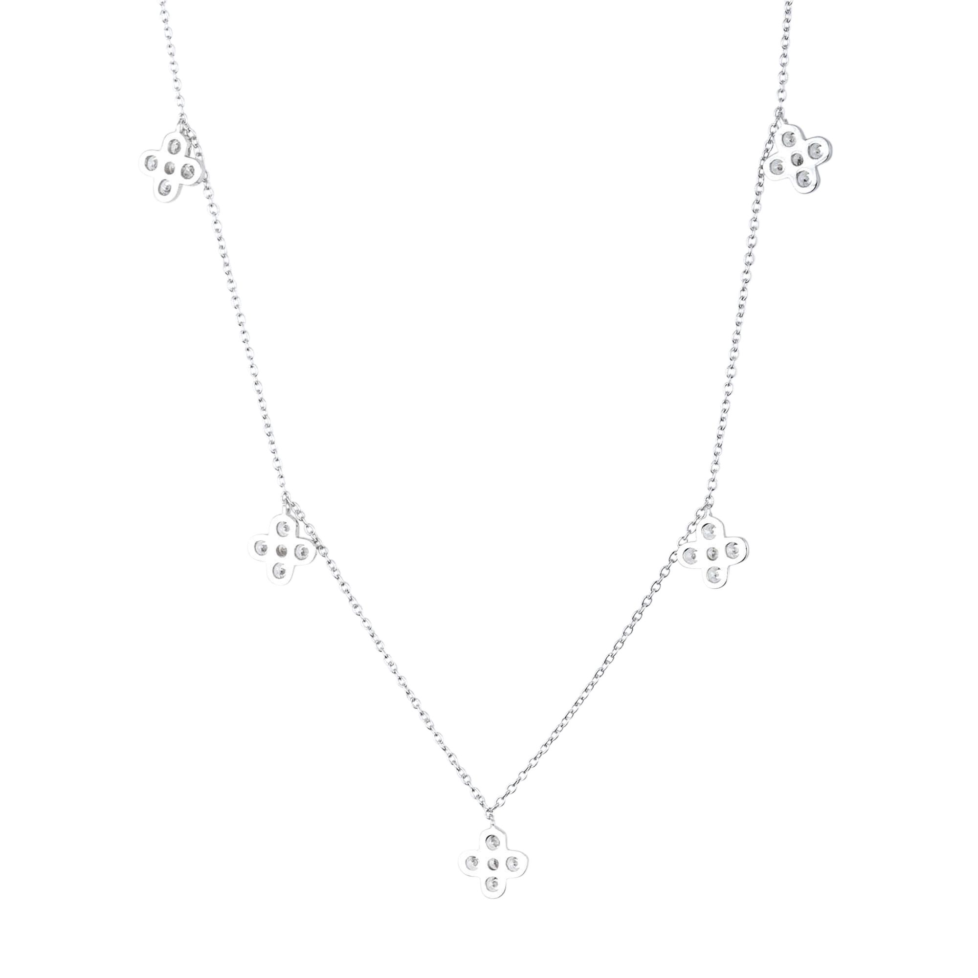 DIAMONIQUE® Collier = 1,25ct Brillantschliff Silber rhodiniert - QVC.de