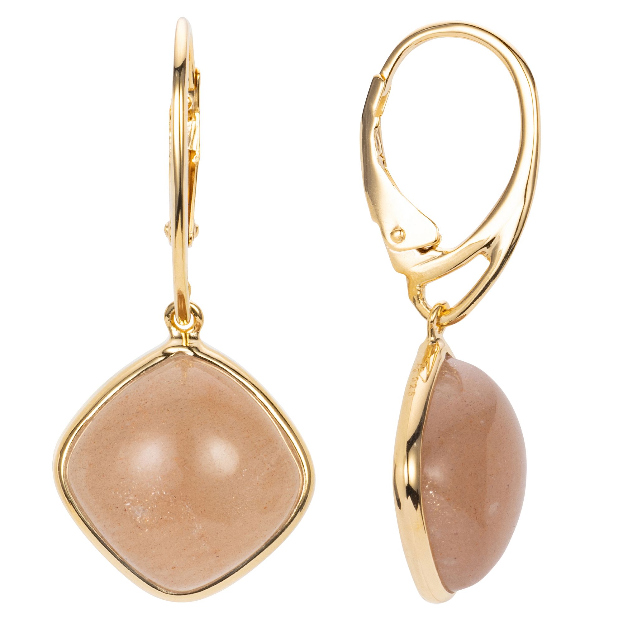 ROYELLE Mondstein Ohrhänger zus. ca. 14,00ct Silber 925 - QVC.de