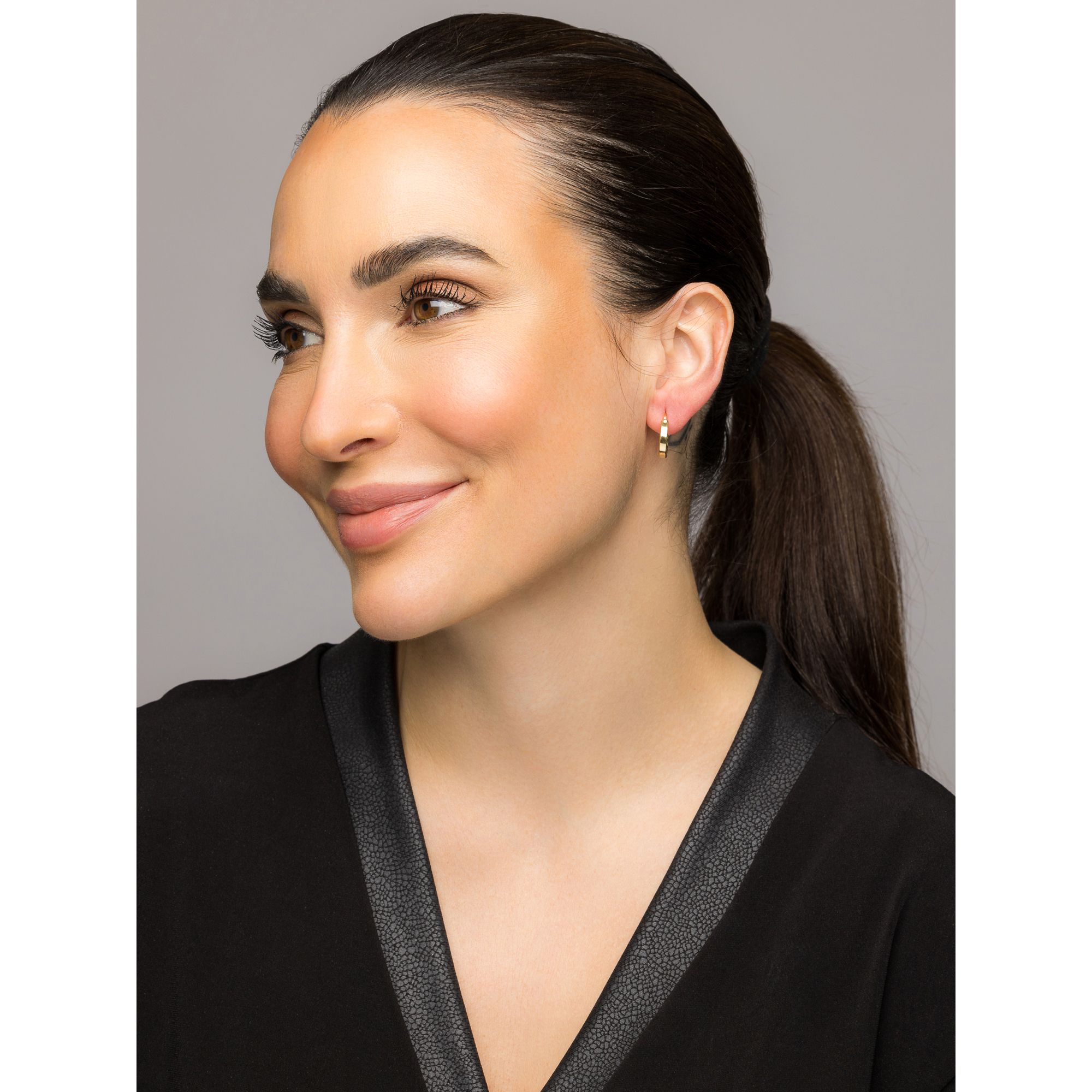 GOLDRAUSCH Creolen poliert/diamantiert mind. 1,1g Gold 585 - QVC.de