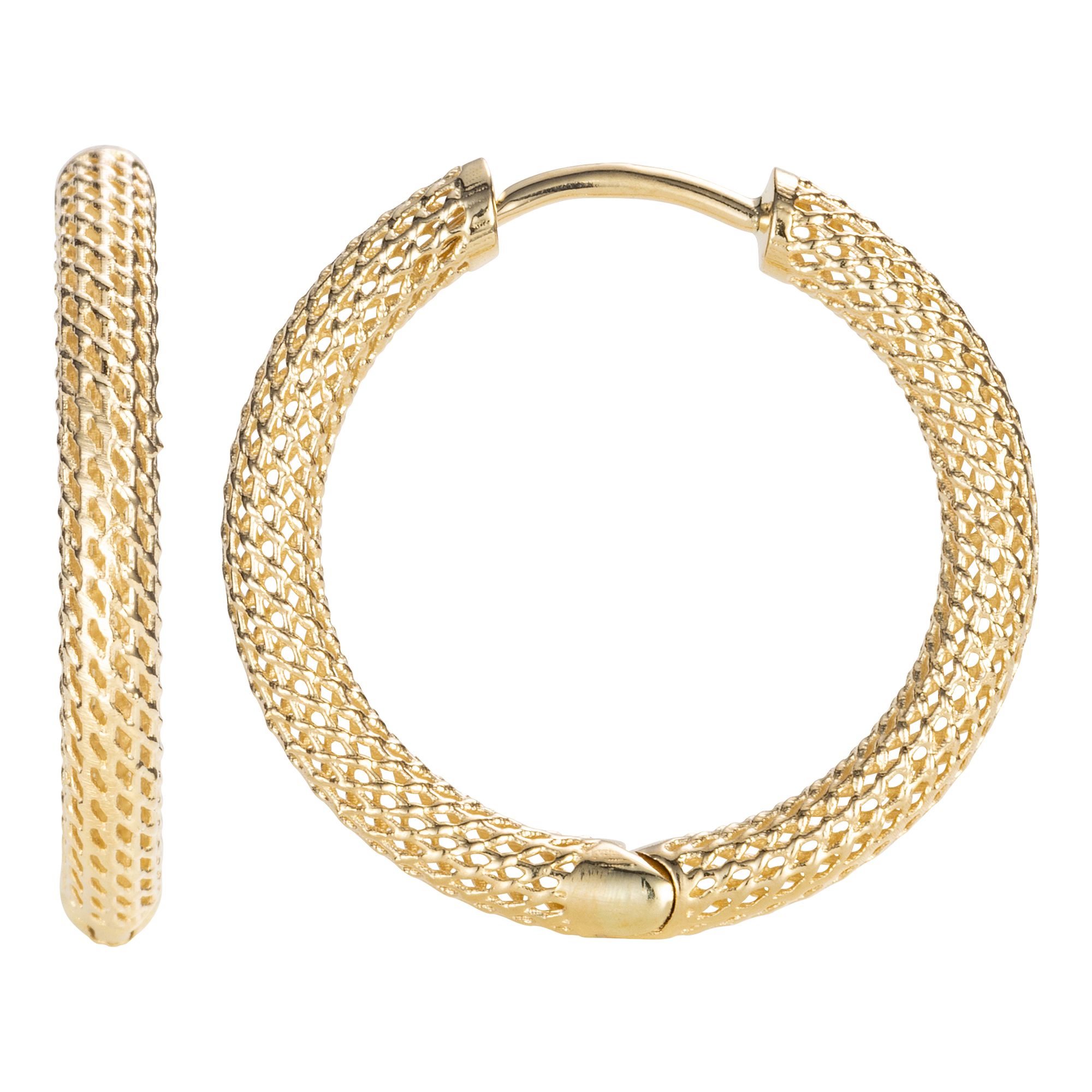 GOLDRAUSCH Creolen poliert mind. 1,6g Gold 585 - QVC.de