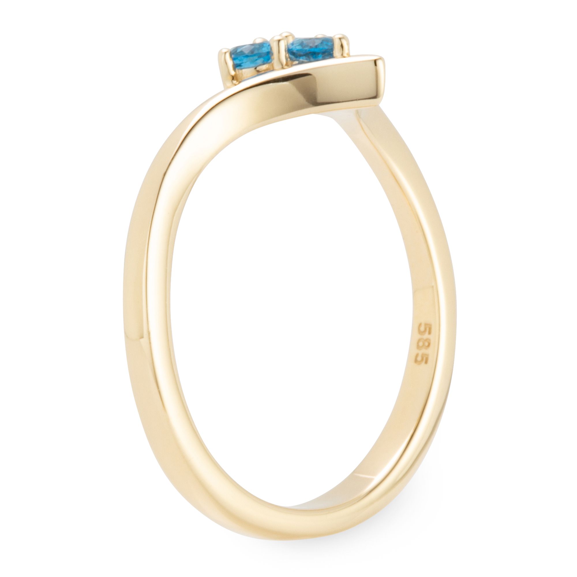 ROYELLE Haüyn Ring zus. ca. 0,14ct Gold 585 - QVC.de