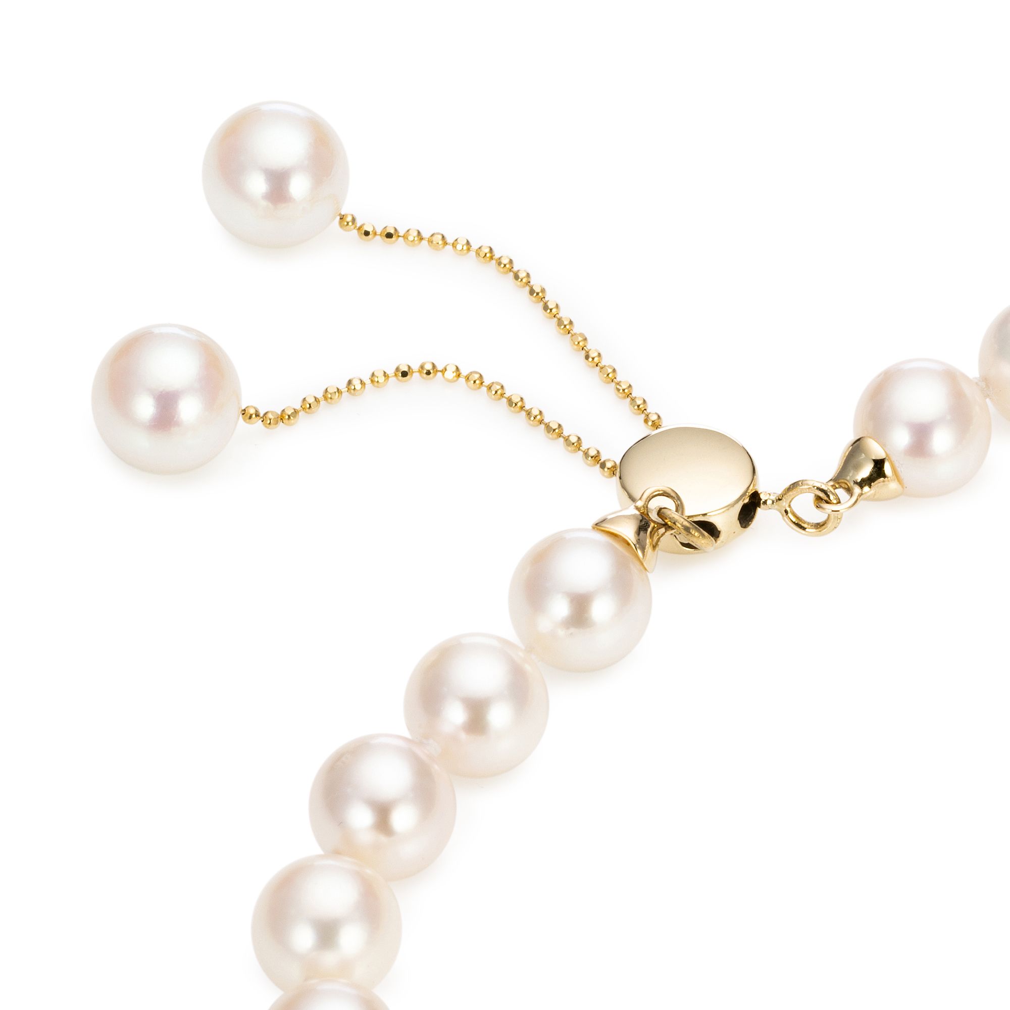 PERLEA Armband Akoyazucht- perlen 7-8mm Gold 585 - QVC.de