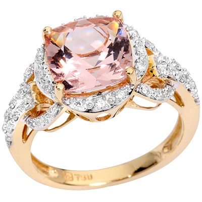 Morganite cocktail ring store
