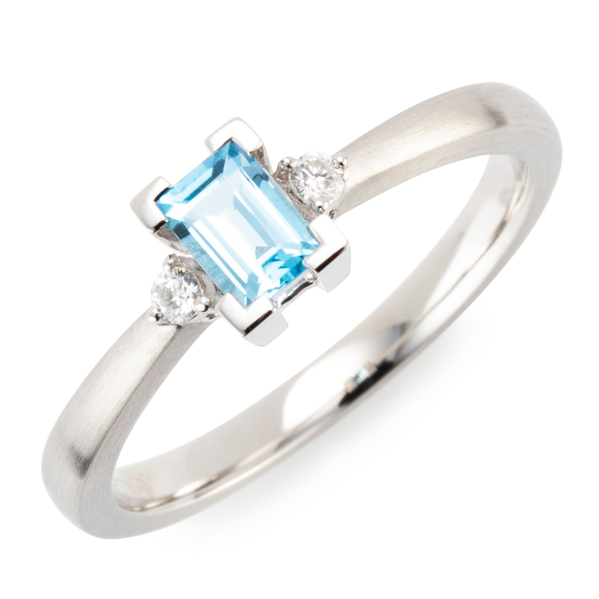 PLATINITY Ring beh. Blautopas ca. 0,60ct Platin 950 - QVC.de