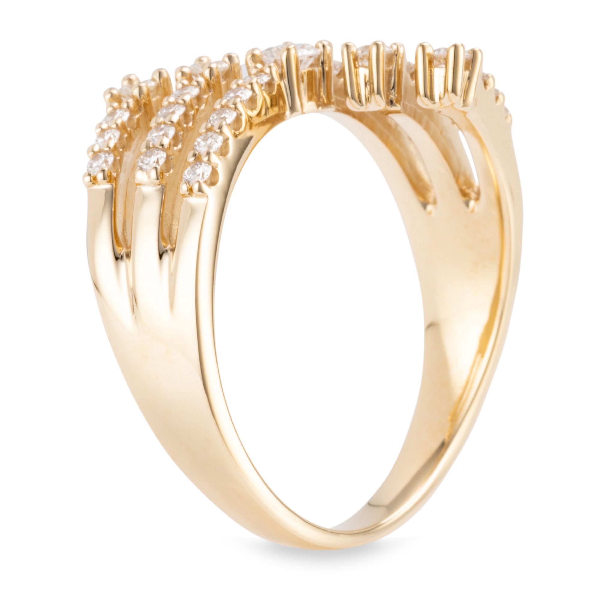 DIAMOUR Ring 29 Brillanten zus. ca. 0,40ct Gold 585 - QVC.de