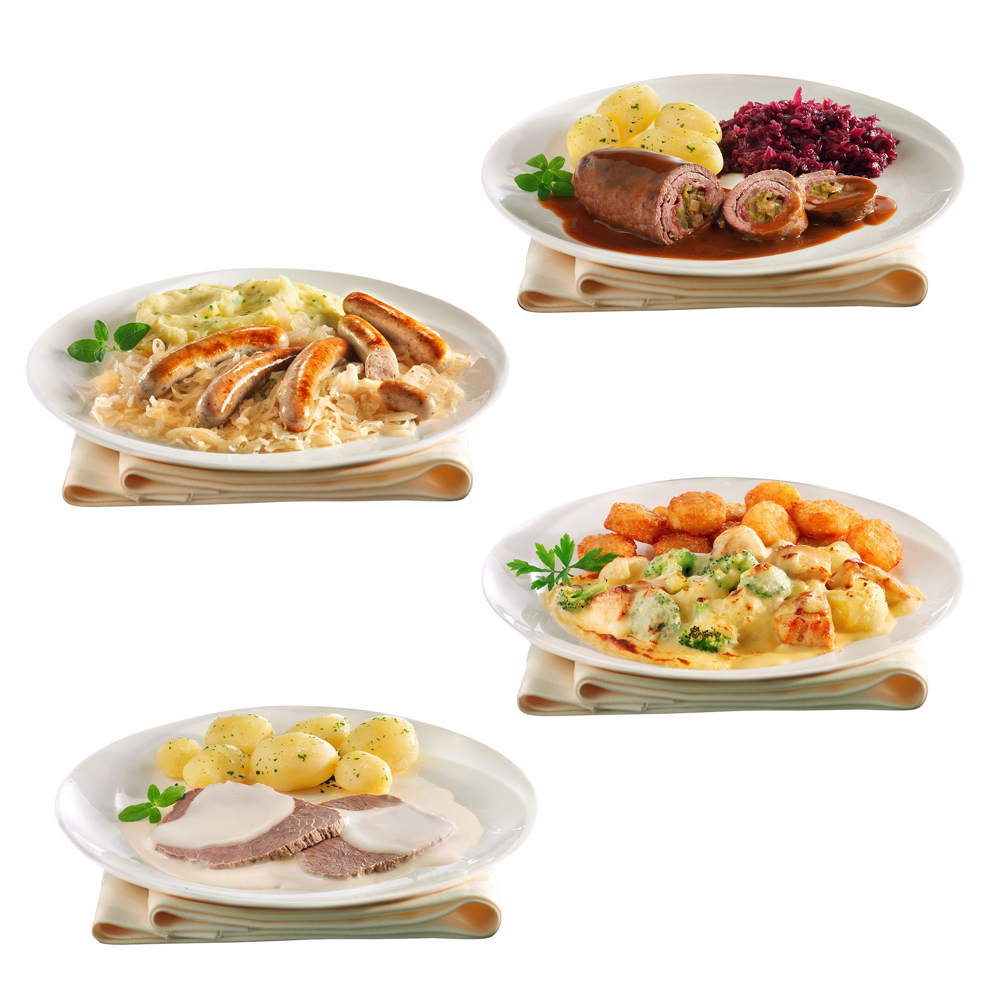 bofrost* Schlemmer Menü 4 versch. Menüs zum Probieren Inhalt 1.720g - QVC.de