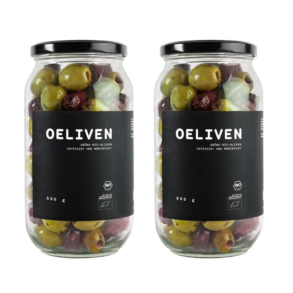 OEL BERLIN Oliven Mix Bio Oliven Variation 2x500g im Glas exklusiv bei ...