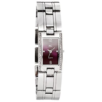 B-Ware MC UHREN Damenuhr Quarzwerk Steinbesatz - QVC.de