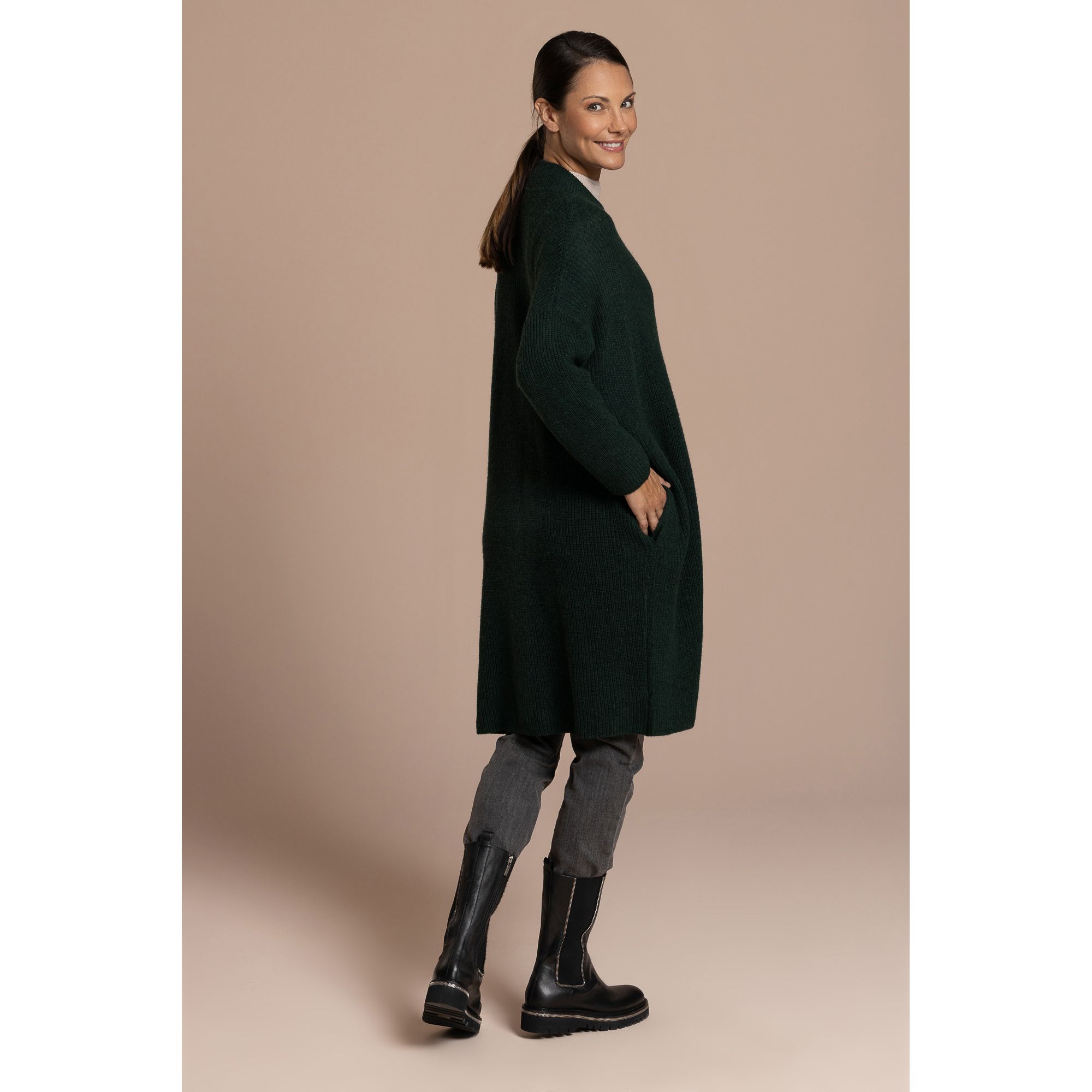 B-Ware STEFFEN SCHRAUT Cardigan, 1/1-Arm Stehkragen Taschen - QVC.de