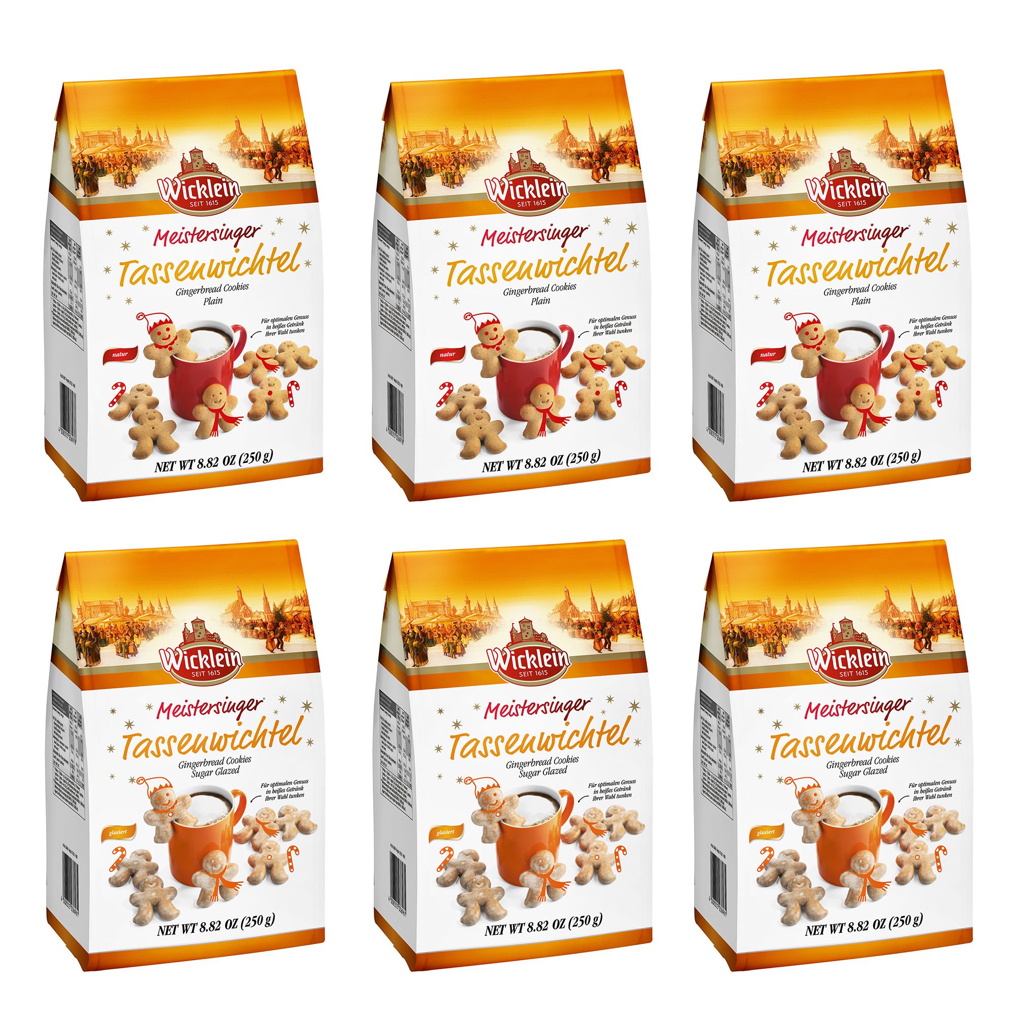 WICKLEIN Tassenwichtel 2 Sorten, 6 Packungen exklusiv bei QVC Inhalt 1.500g - QVC.de