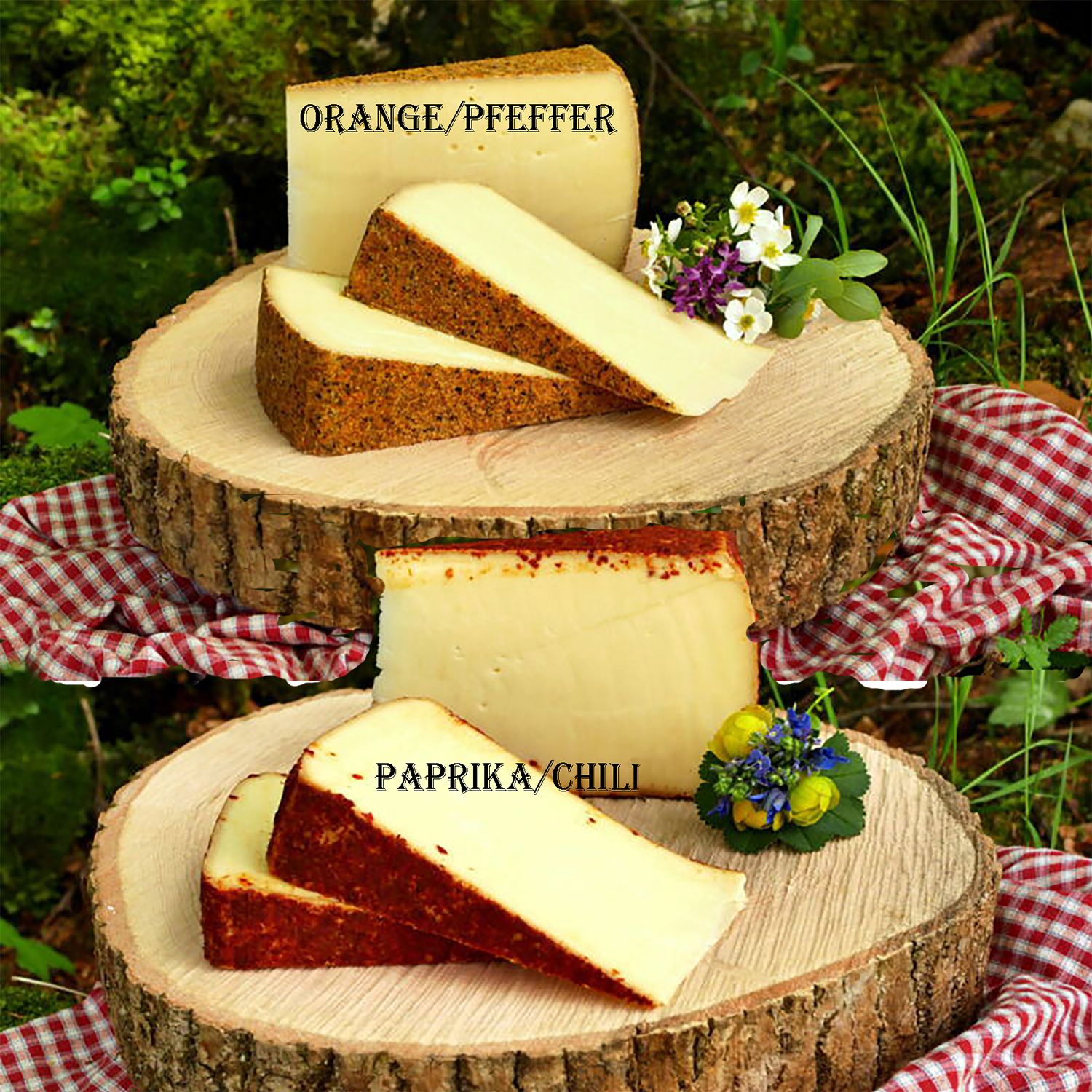 ALPENSPEZI Käsespezialitäten Bergkäse mit Gewürzrinde Inhalt 1.000g ...