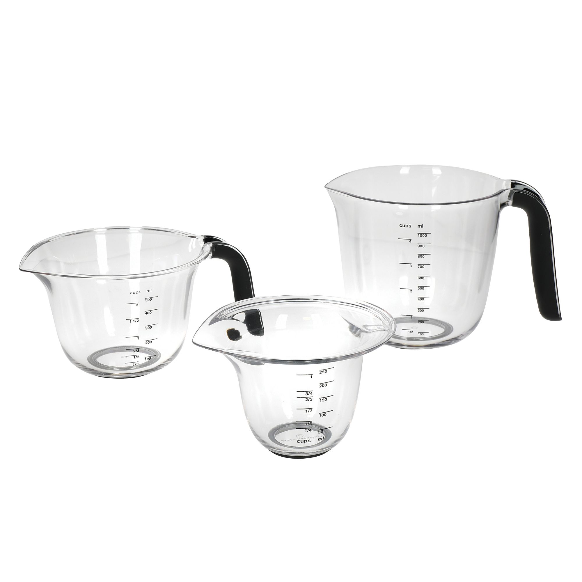 KITCHENAID® Messbecher-Set 3tlg. nestbar 250ml-1L Volumen - QVC.de