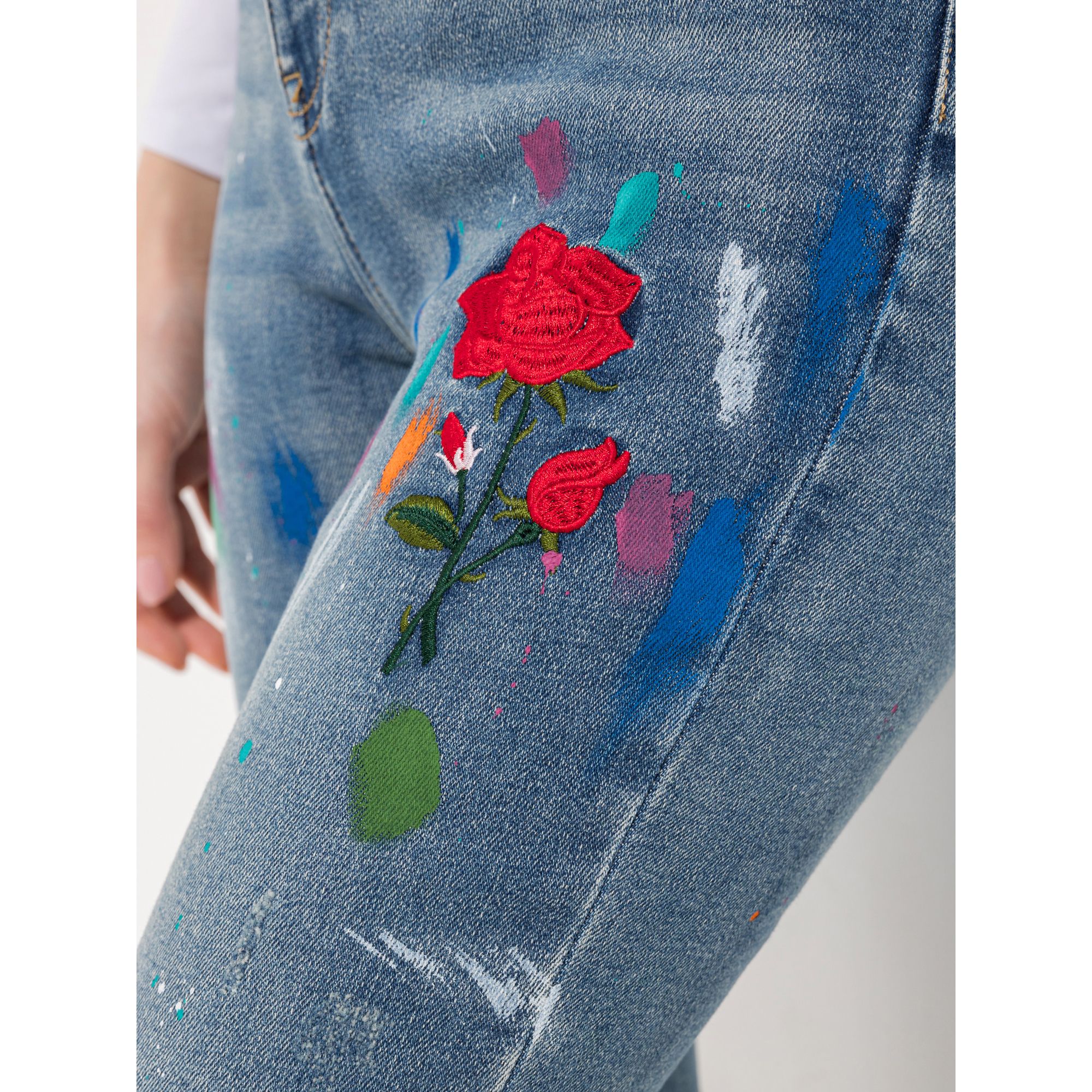 B-Ware DINE 'N' DANCE Jeanshose knöchellang REPREVE® - QVC.de