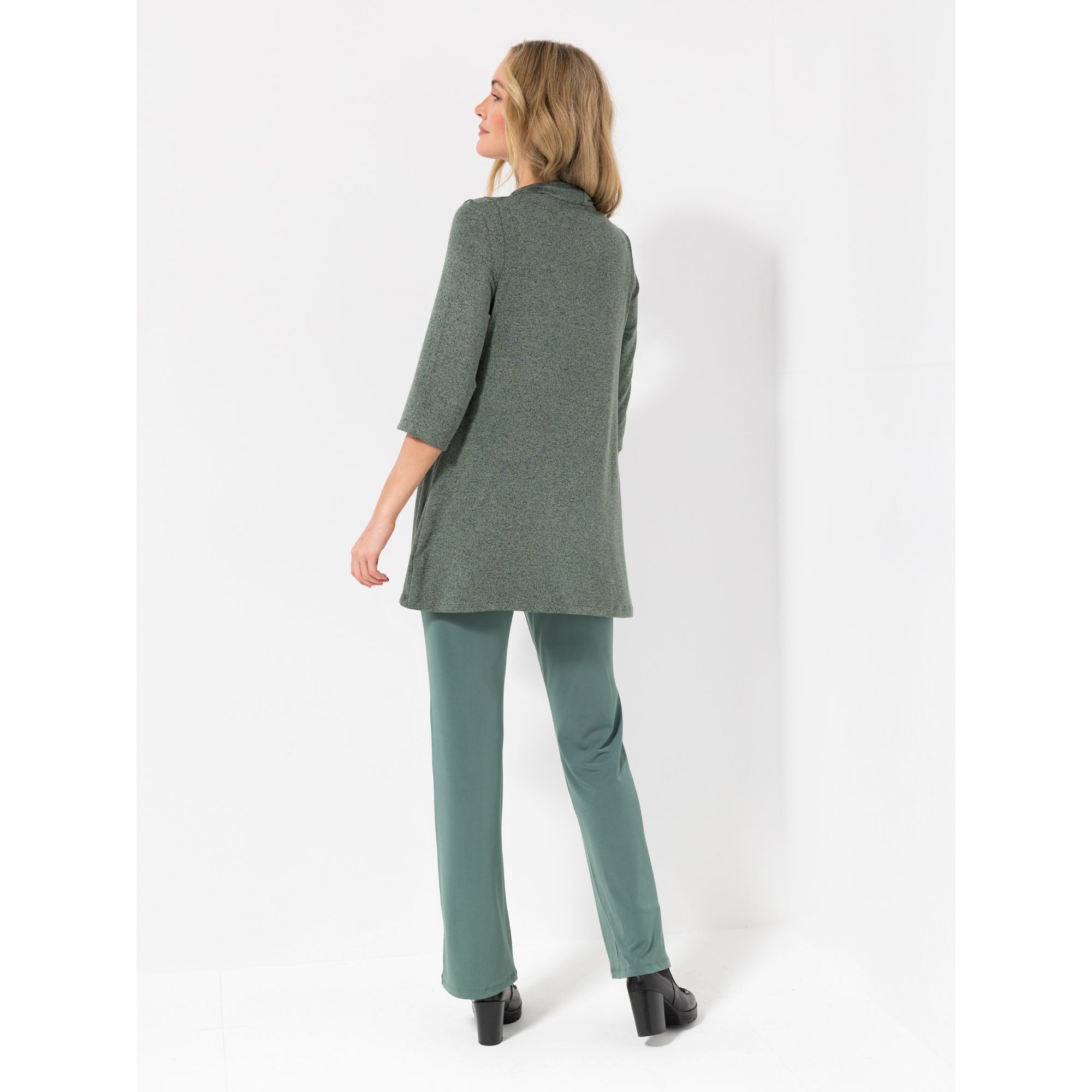 B-Ware KIM & CO. Longweste, Jersey Feinstrick-Optik offene Front - QVC.de