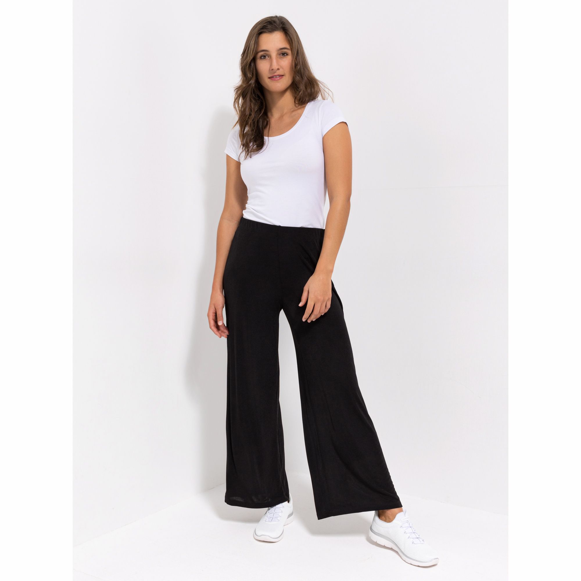 B-Ware KIM & CO. Hose, lange Form Slinky Jersey Rundumdehnbund - QVC.de