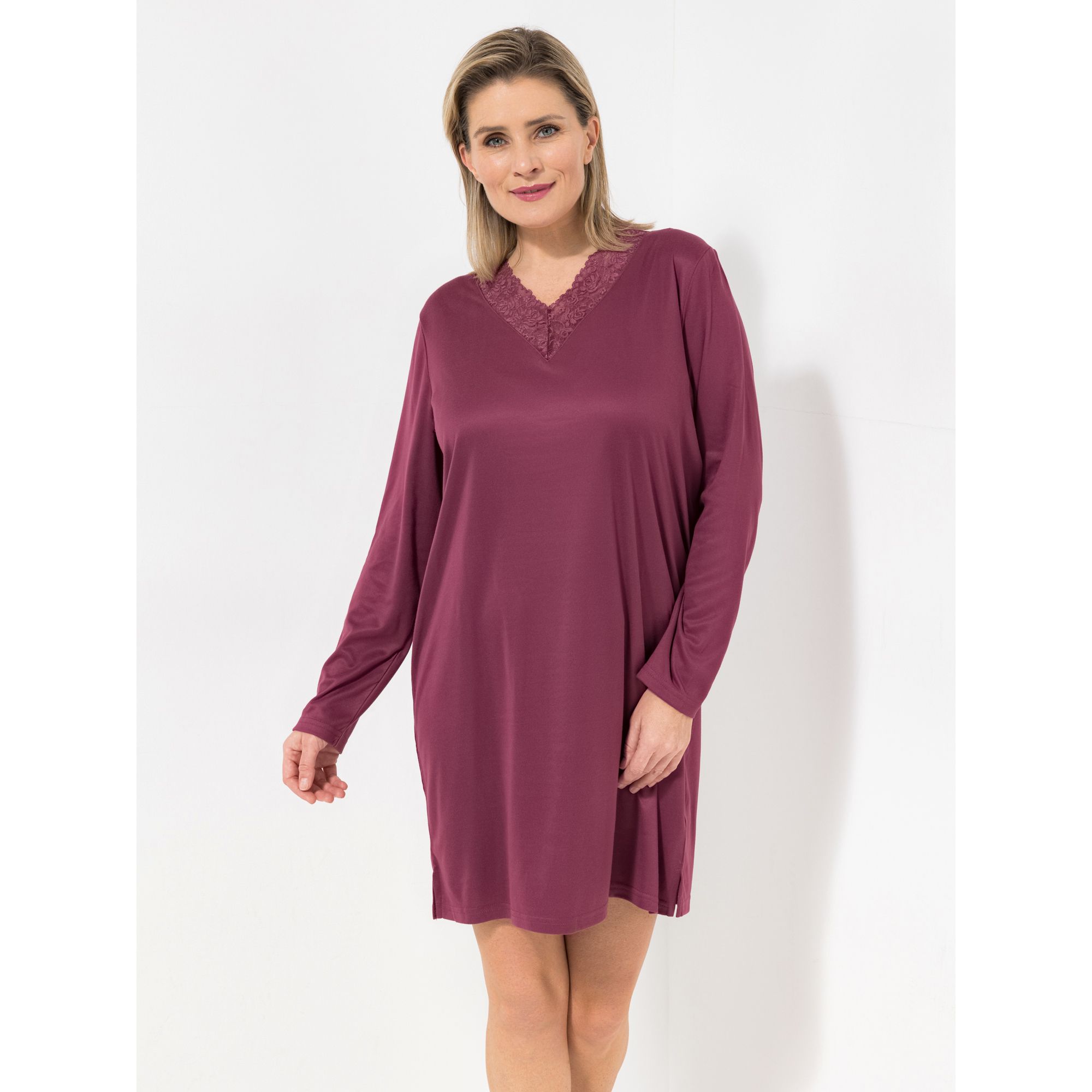 B-Ware LITTLE ROSE 2 Bigshirts Mikrofaser Flanell 1 x uni - QVC.de