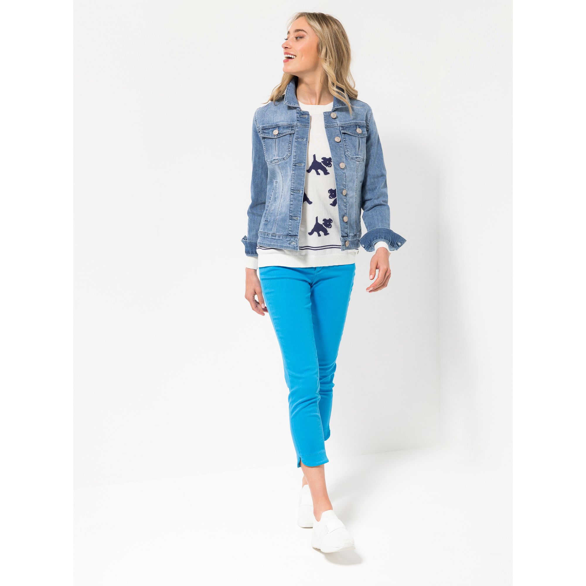 B-Ware STRANDFEIN Jeansjacke Brusttaschen REPREVE - QVC.de