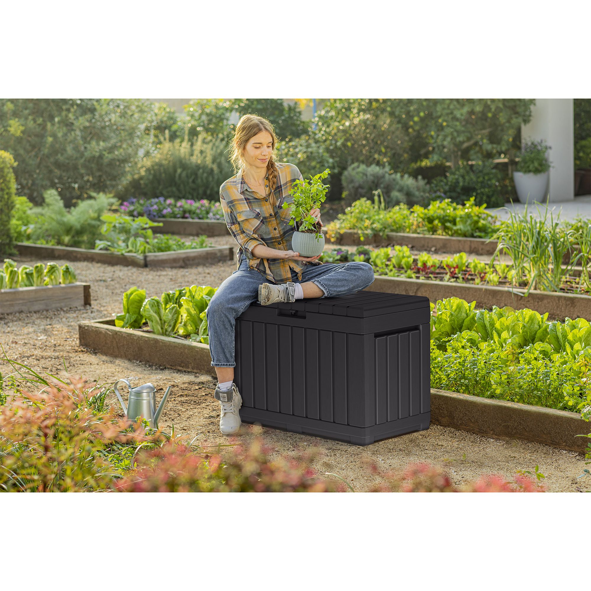 B-Ware KETER® Kentwood 50G Aufbewahrungsbox 190 Liter Stauraum - QVC.de