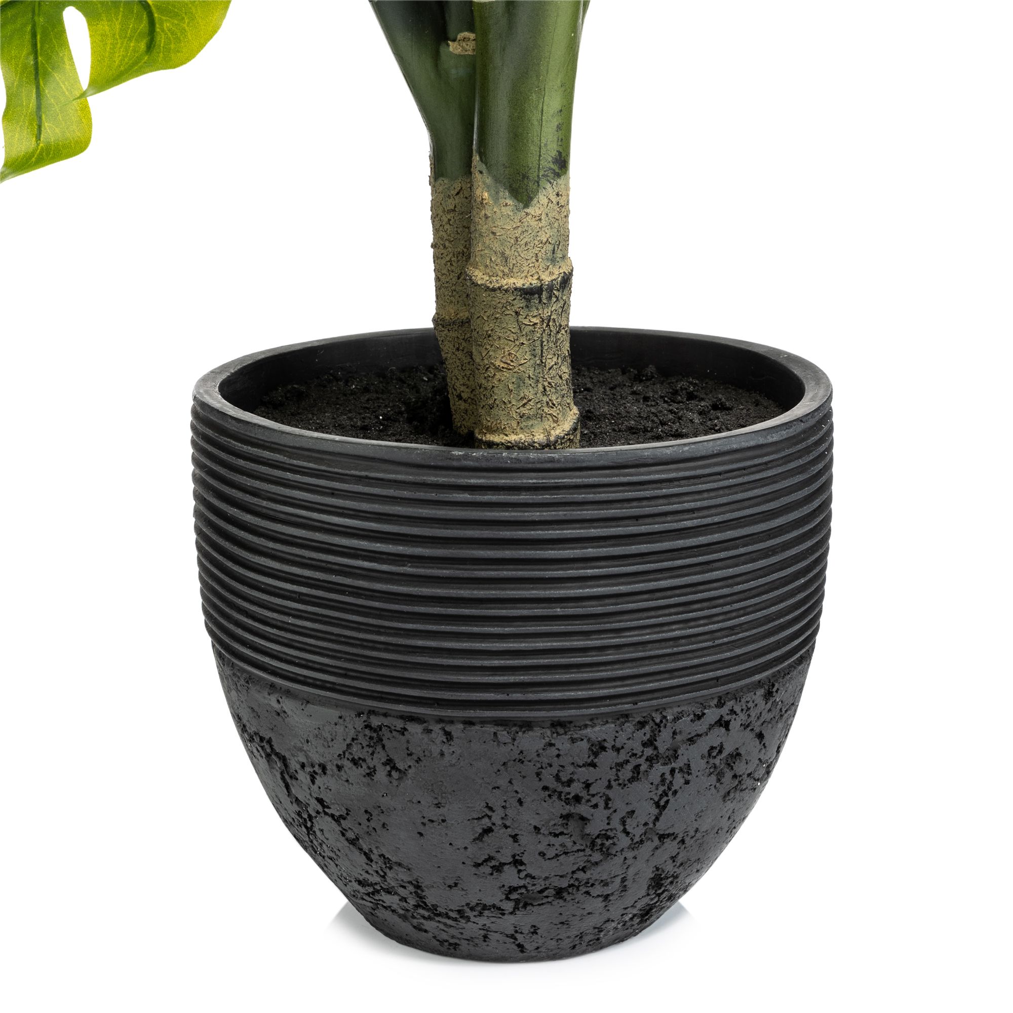 B-Ware STEFFEN SCHRAUT künstliche Monstera Polyresin-Topf Höhe 100cm ...