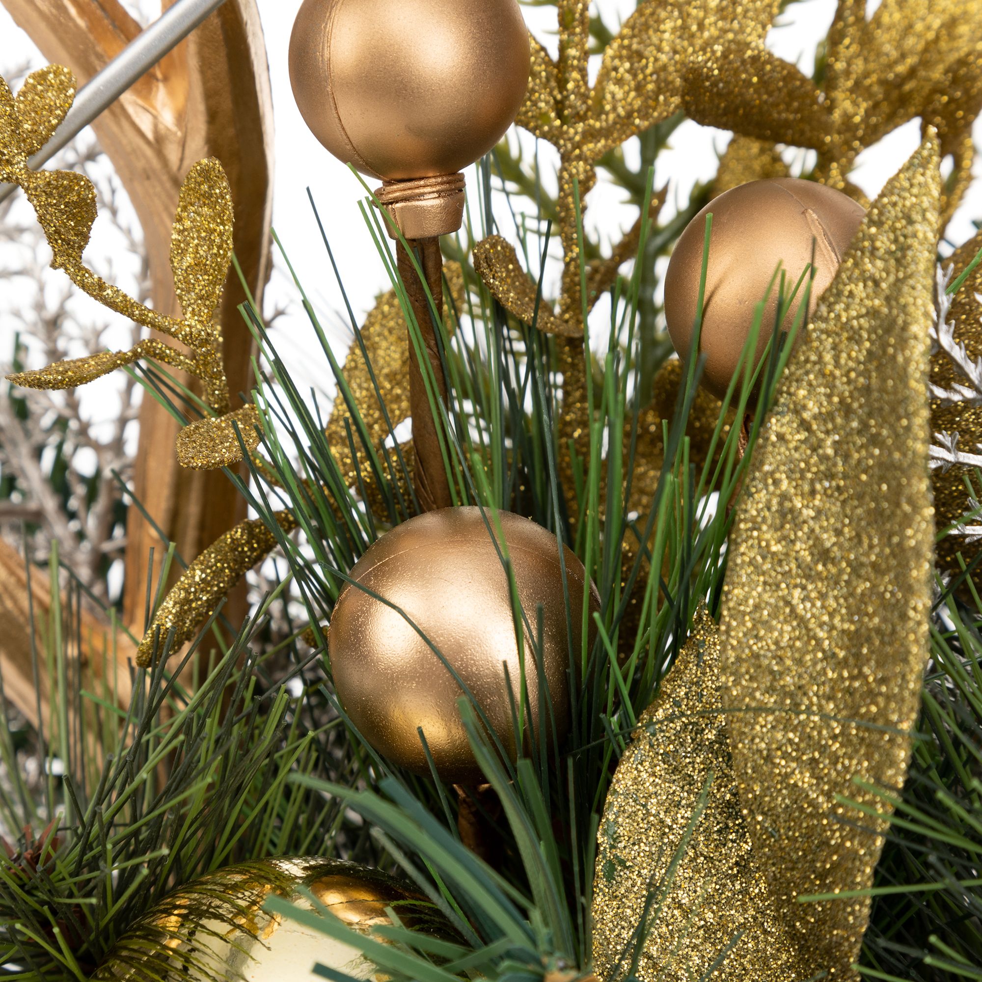 B-Ware ABELLA Flora künstl. Arrangement weihnachtlich Polyresin-Gefäß ...