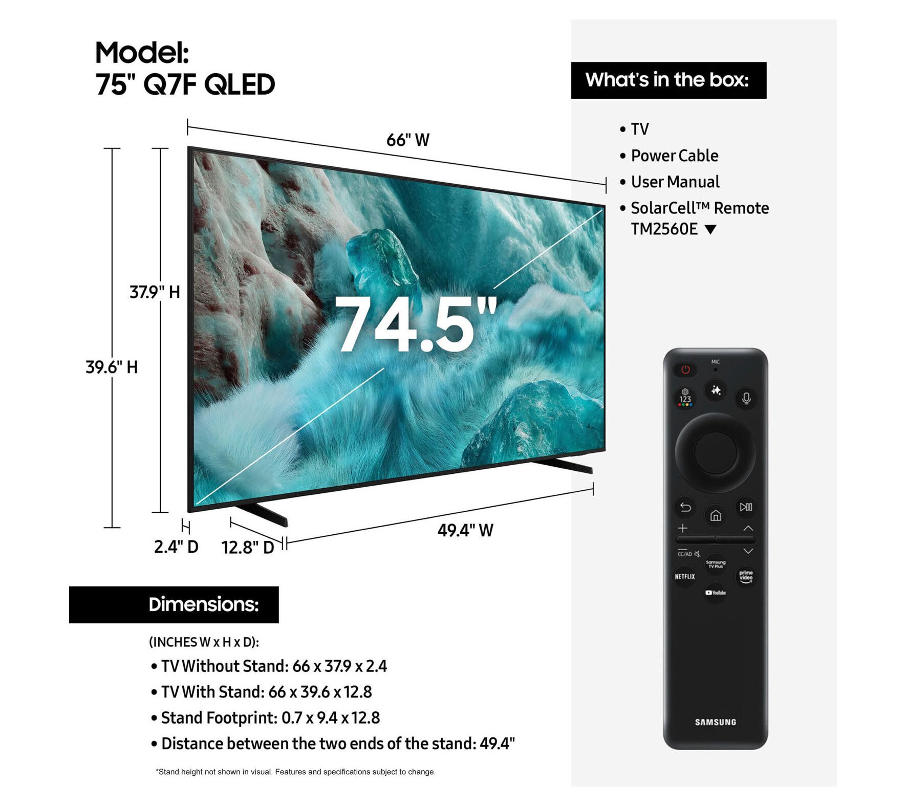 Samsung 75" Q7 4k HDR QLED SmartTV w/Vision AI - QVC.com
