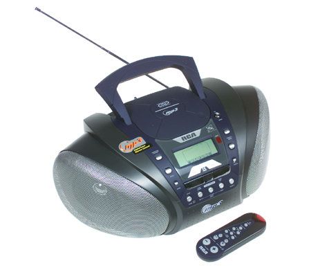 RCA Portable Boombox w/ CD, CD-R/RW,MP3,WMA Playback and "Smart Trax ...