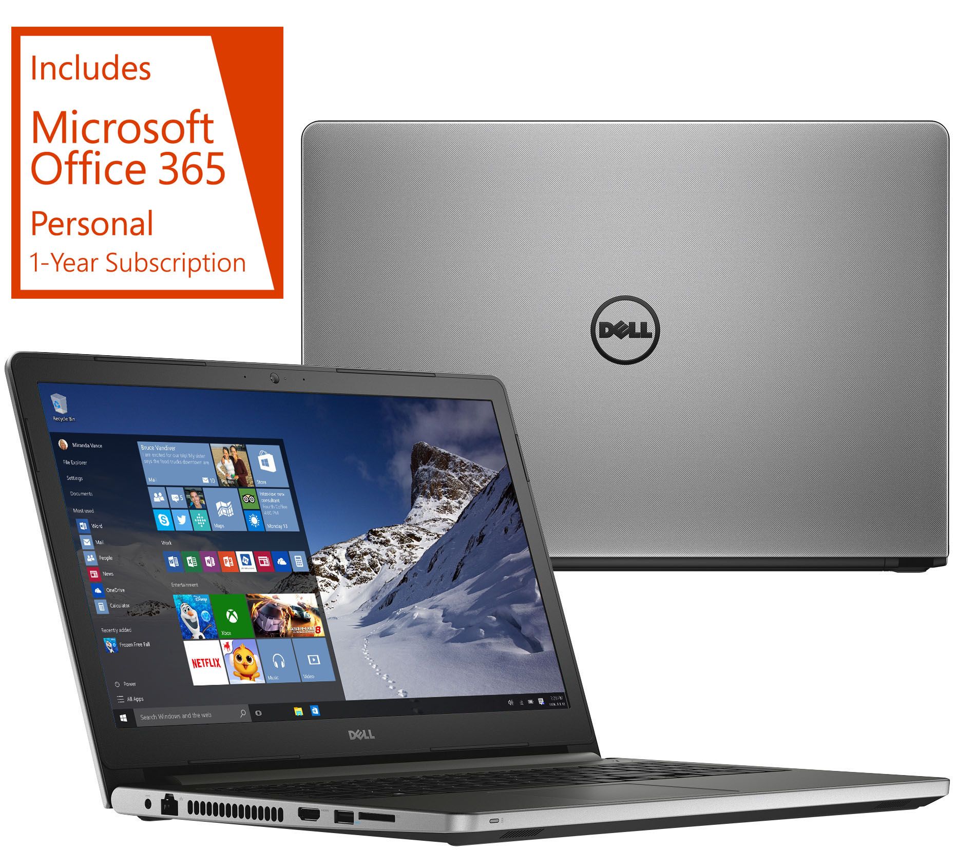 Dell 15" or 17" AMD Quad Core 6GB RAM 1TB HD w/ Tech Support MS Office ...