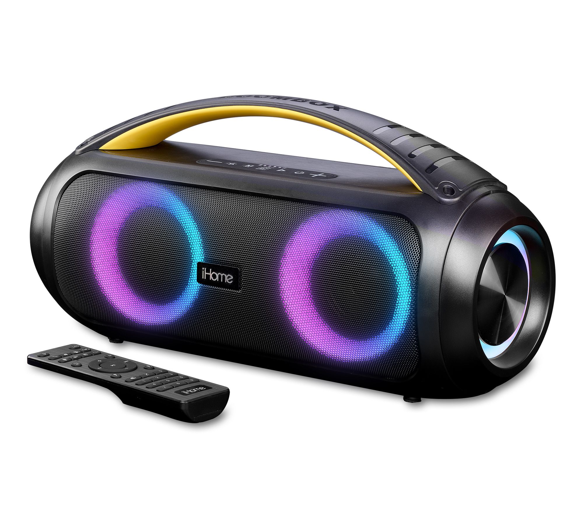 iHome Splashproof Color Changing PortableBoombox - QVC.com
