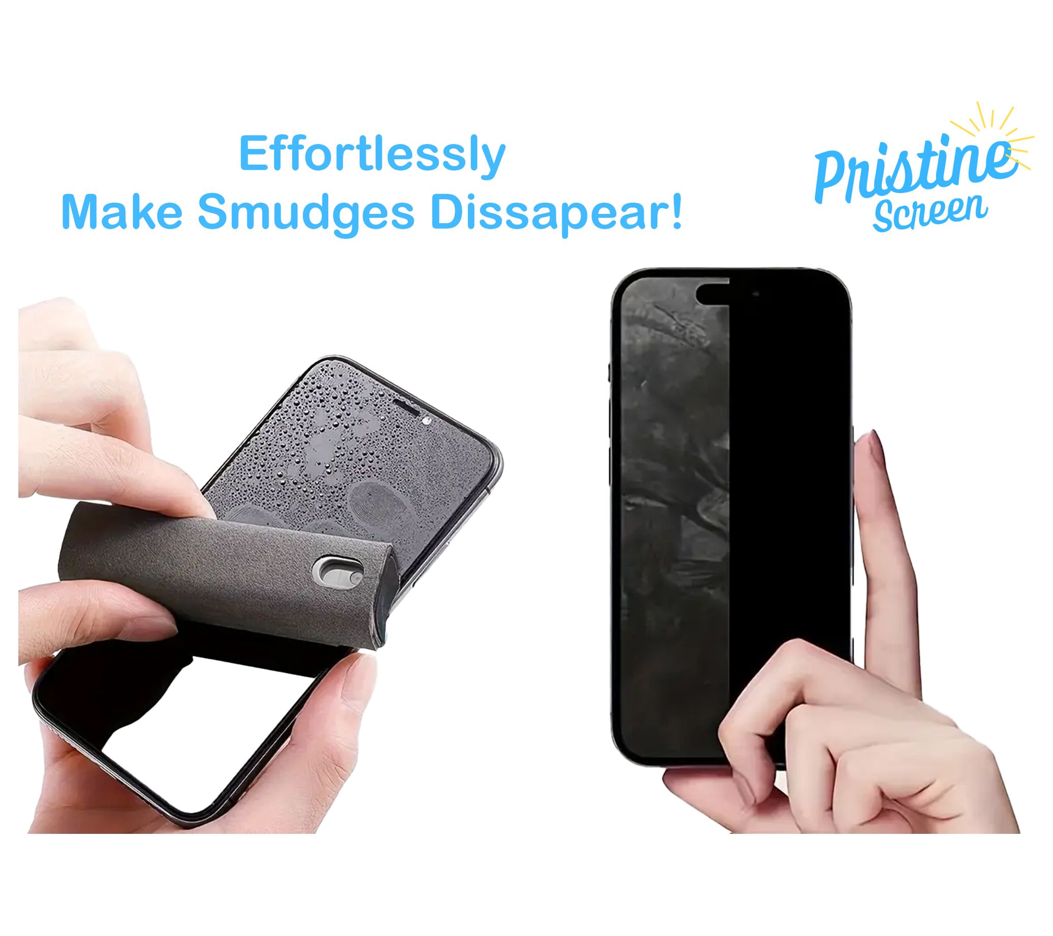 Pristine Screen 3pk All-in-One Spray & Wipe Screen Cleaner For All Screens - QVC.com