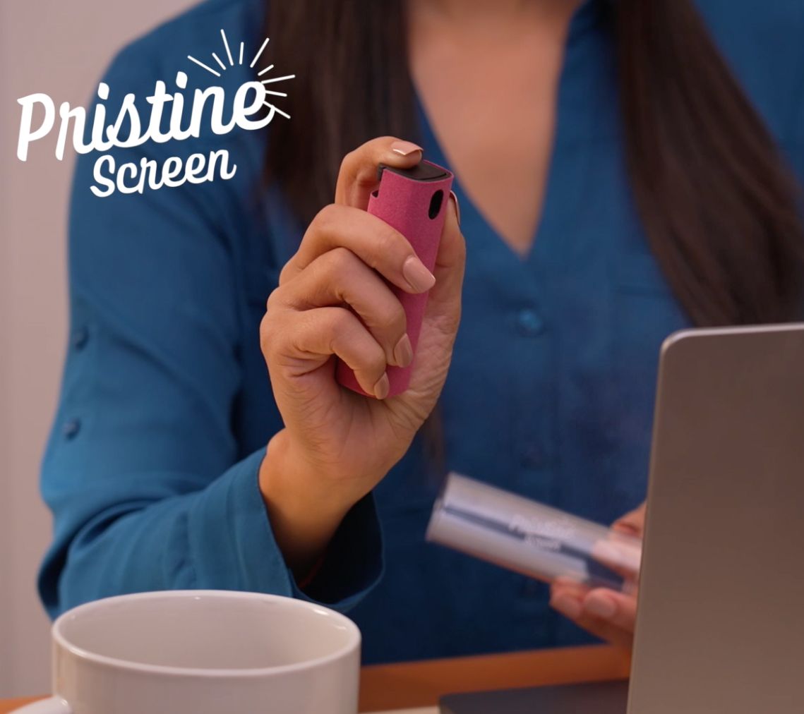 Pristine Screen 4pk All-in-One Spray & Wipe Screen Cleaner for All ...