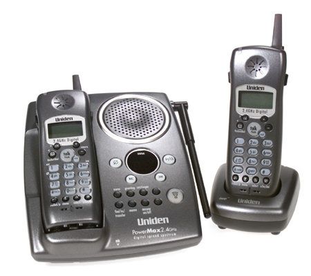 Uniden 2.4GHz Dual Handset Digital Phone w/Caller ID & - QVC.com