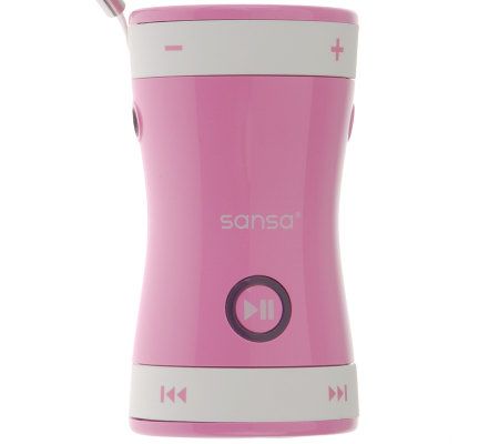 SanDisk Sansa Shaker MP3 Player with built-inSpeaker & Headphones - QVC.com