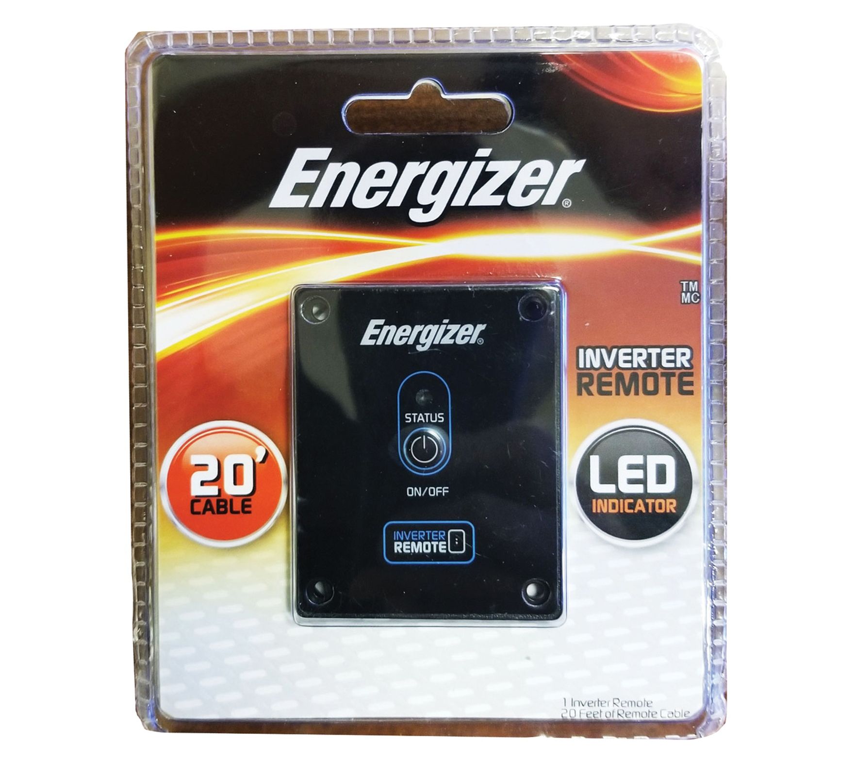 Energizer Inverter Remote with 20' Cable - QVC.com