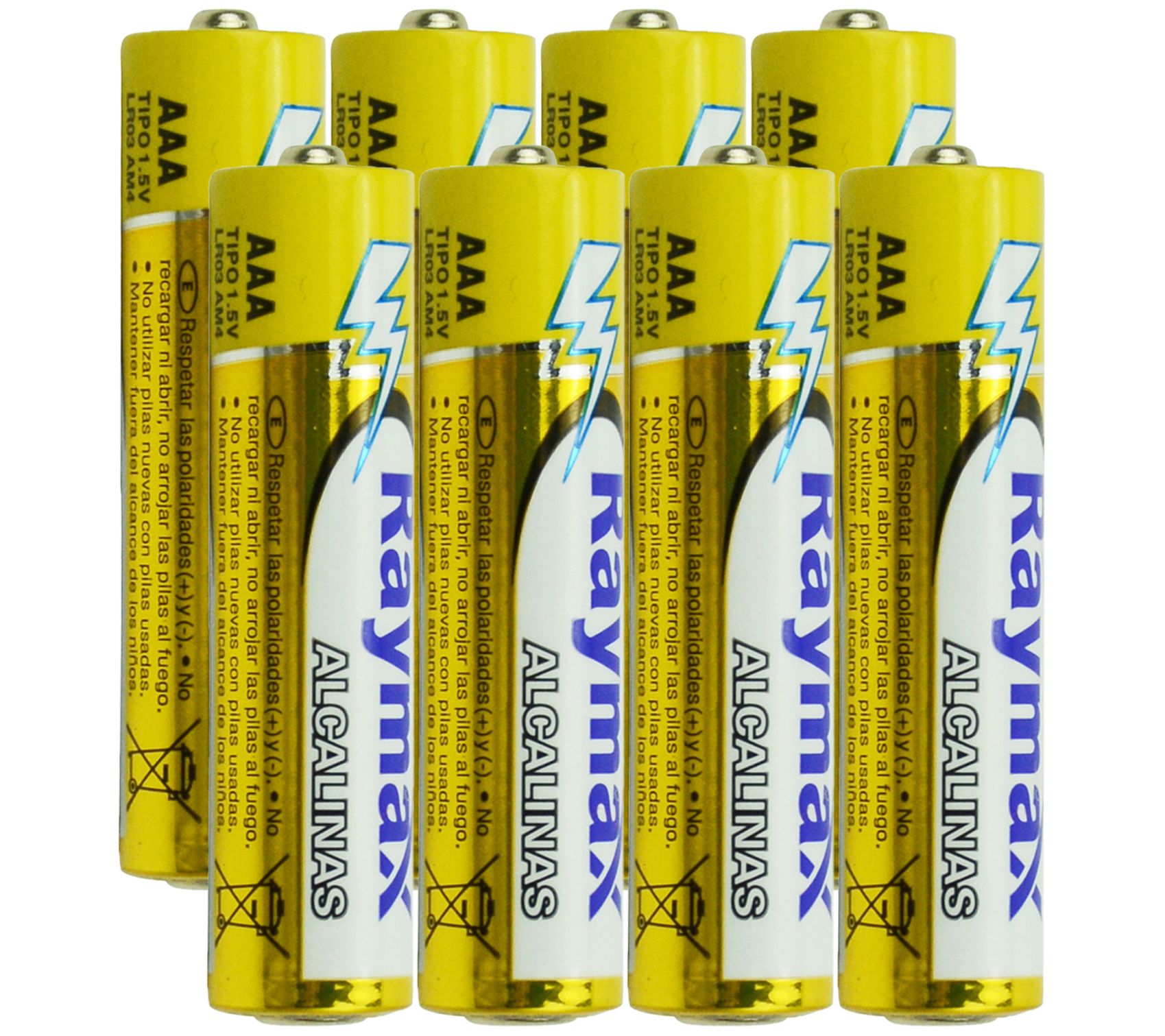 Raymax Alkaline AAA Batteries 8-Pack - QVC.com