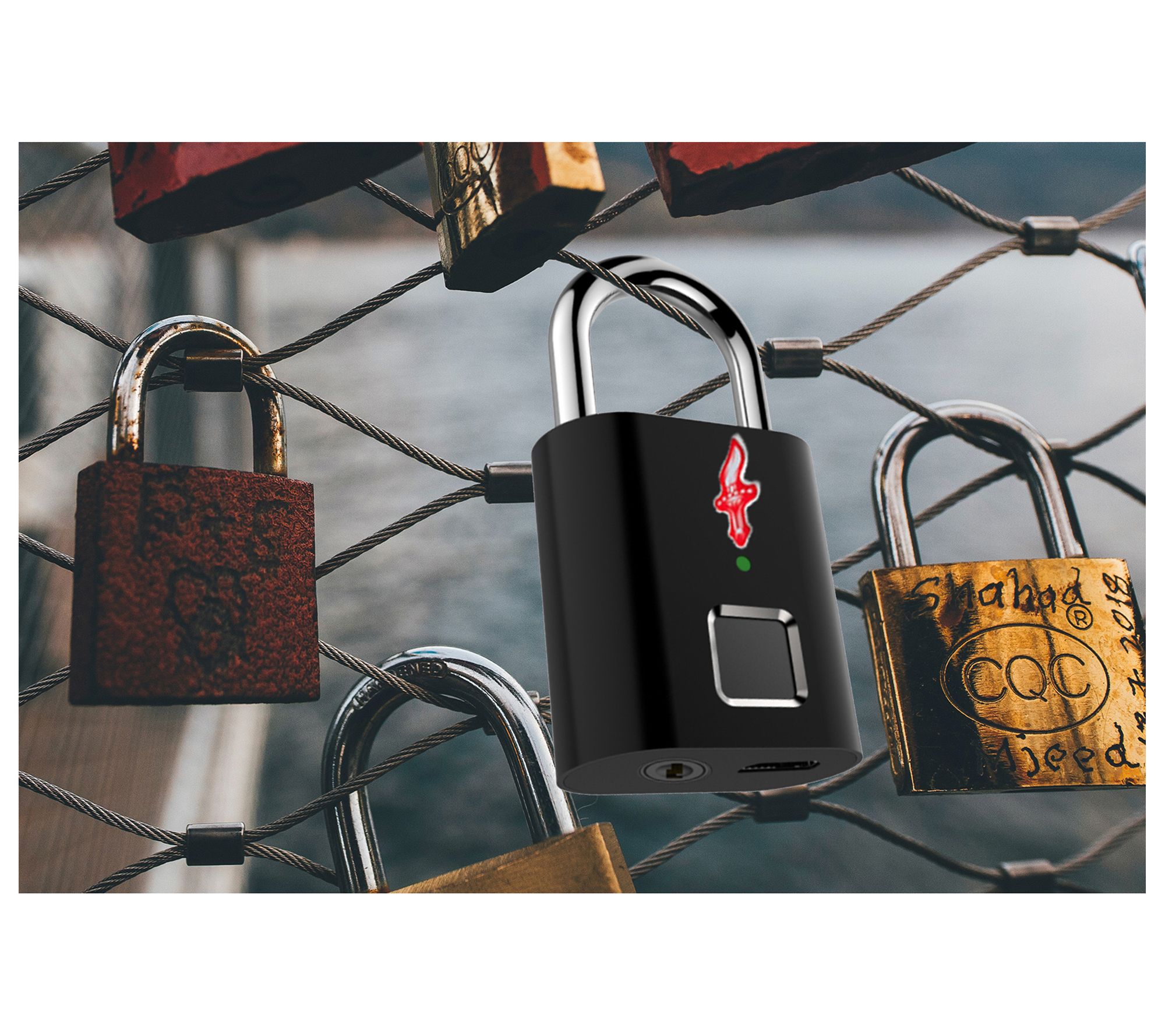 Tokk 2-Pack PL16 Fingerprint Locks for Travel - QVC.com