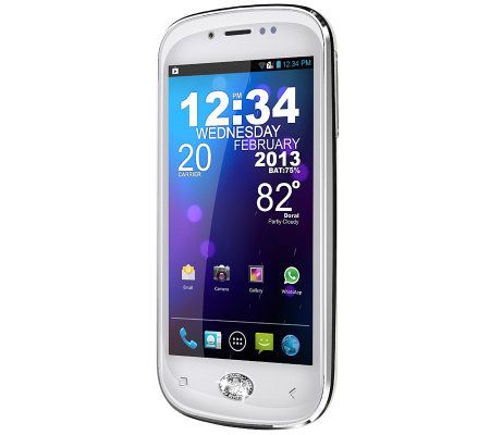 BLU Amour Unlocked GSM Phone w/ Swarovski Zirconia Home Butto - QVC.com