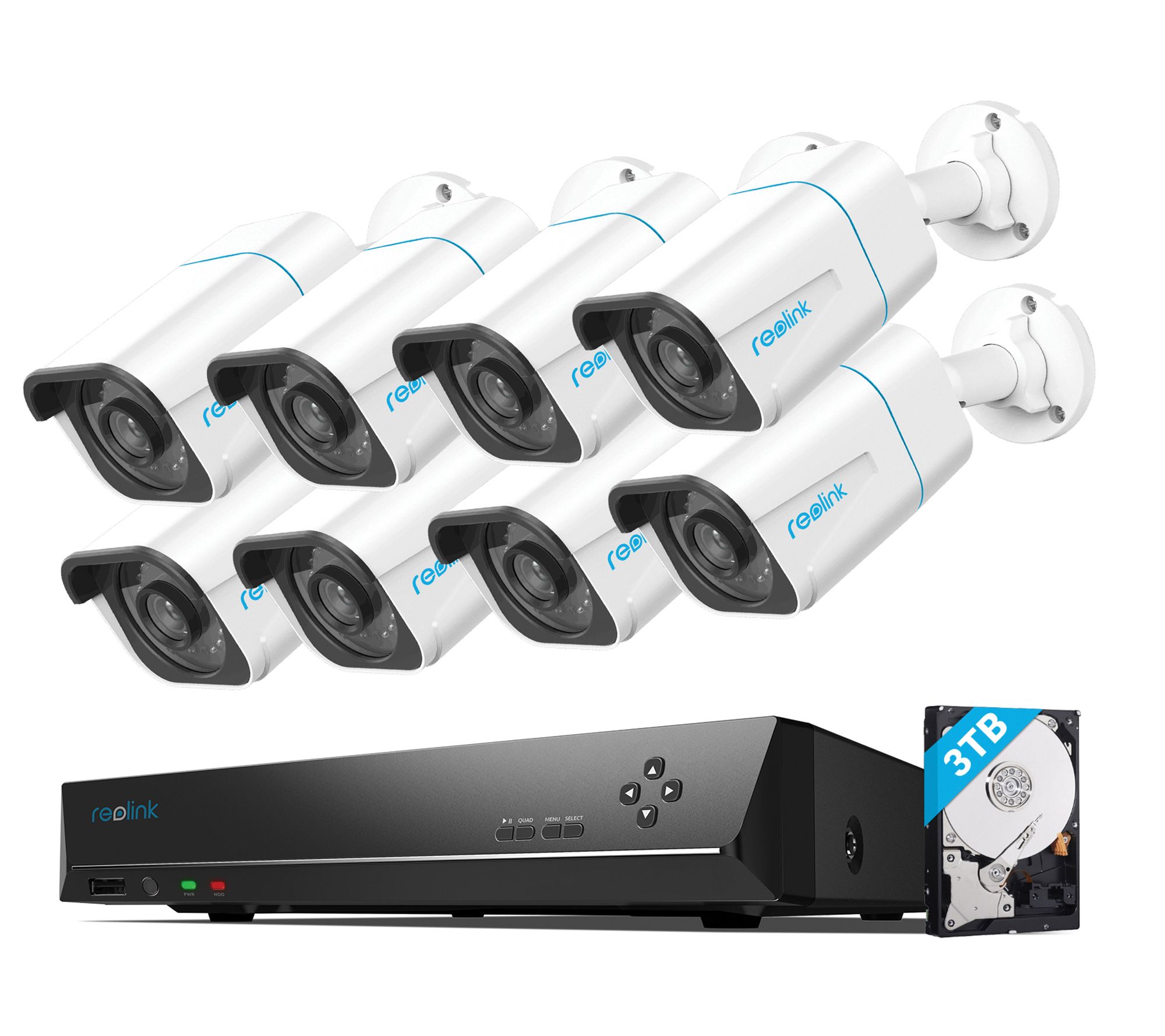 Reolink Bullet 16-Channel Indoor/Outdoor Surveillance System - QVC.com