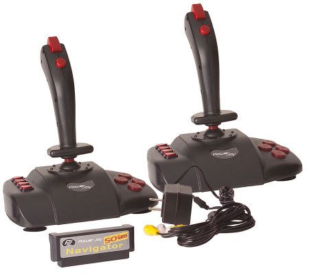 Power Joy Navigator Classic Twin Joysticks w/50 Arcade Games — QVC.com
